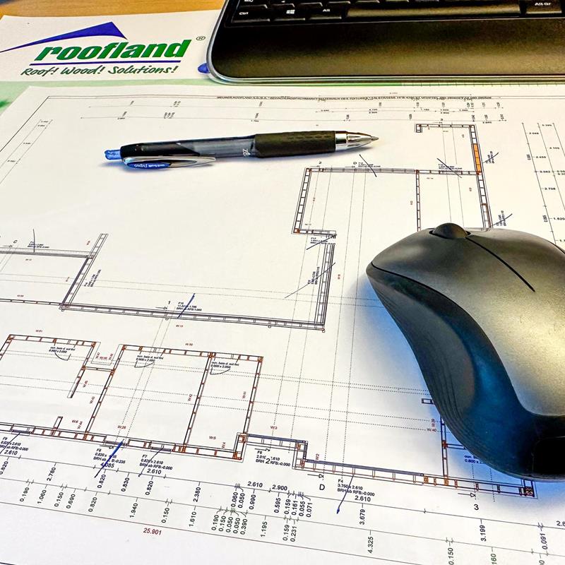 Planung - Holzbautechnik - Dach-, Wand- und Deckenelemente - Roofland